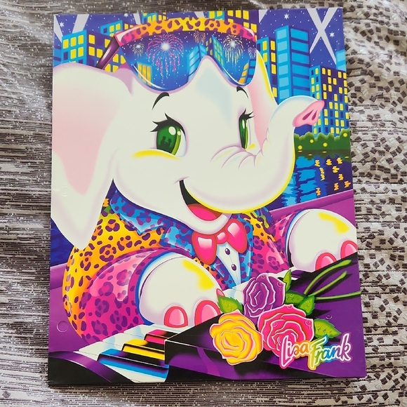 Lisa Frank | Office | Lisa Frank Elephant Folder With Colorful Design ...